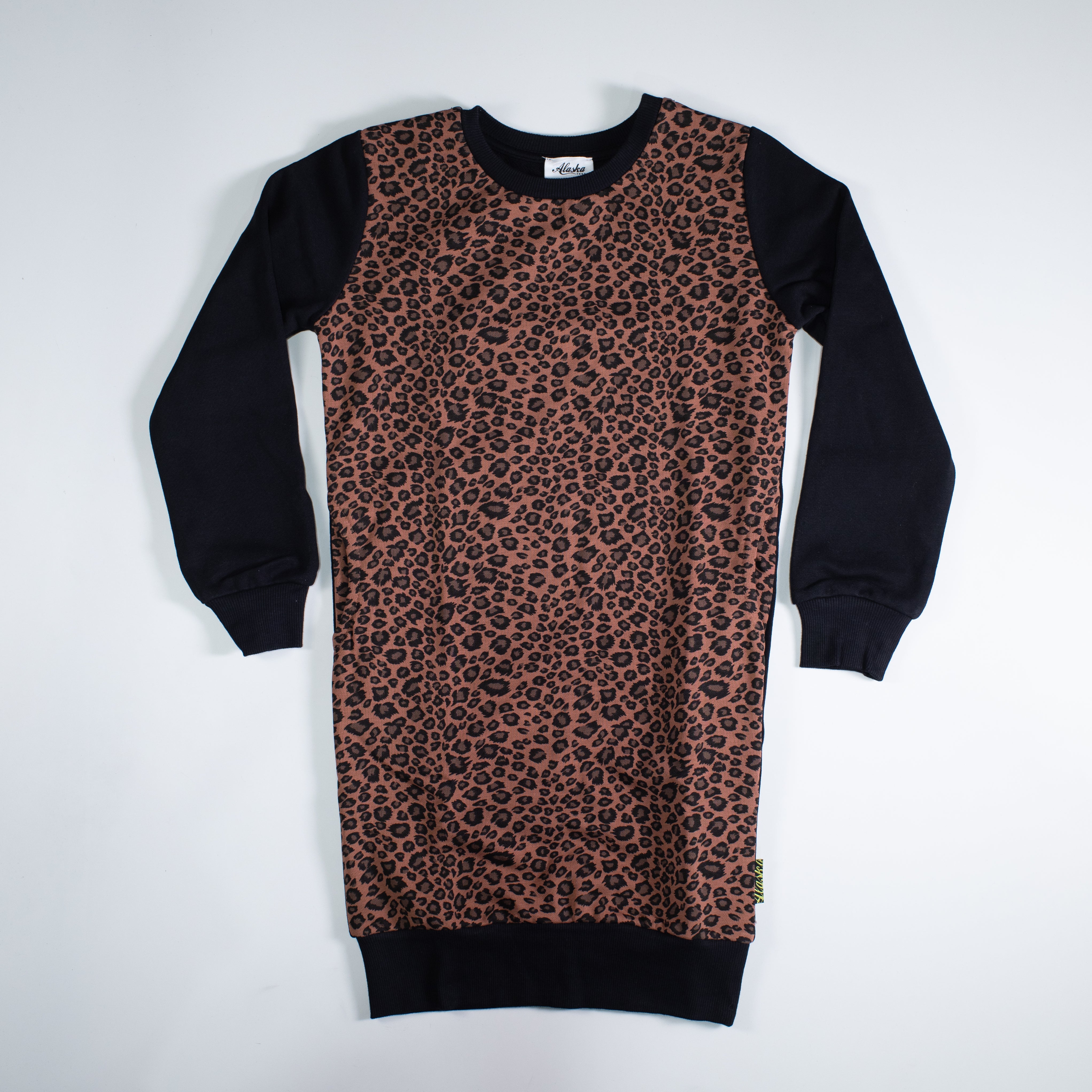 Toni Dress Rust Leopard/Black – Alaska Basics